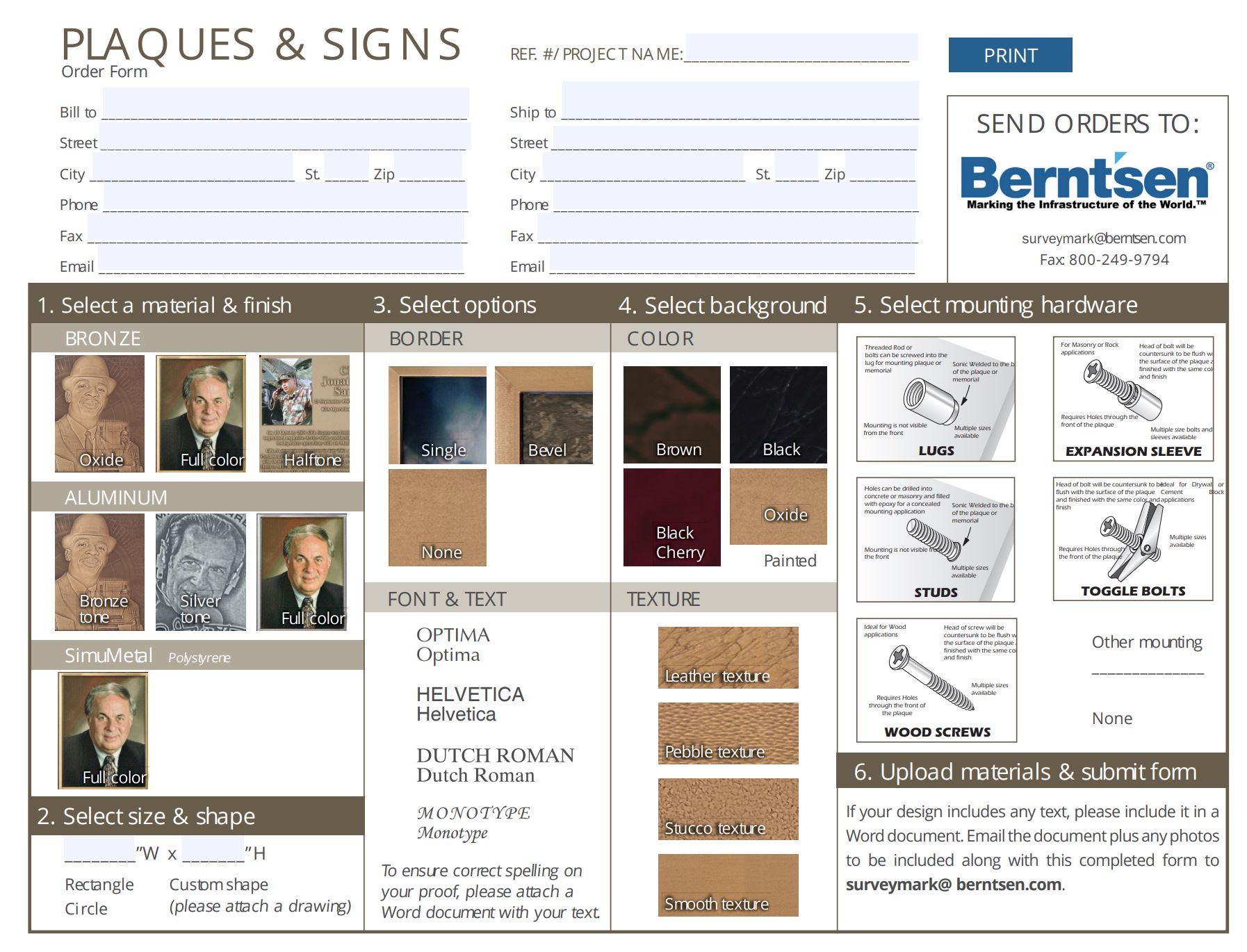 Bronze Memorial Plaques | Engraved Bronze Plaques
